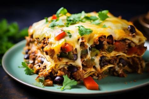 Premium Ai Image Vegetarian Burrito Casserole