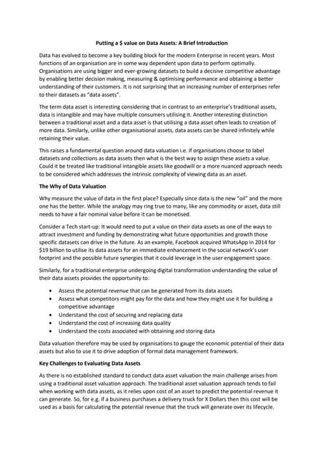data valuation pdf databases computer software and applications