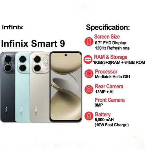 Spesifikasi dan harga Infinix Smart 9 di Malaysia - TechNave BM