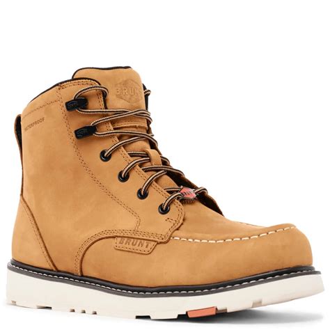 Brunt Mens Marin Limited Edition Comp Toe Safety Boots Wheat