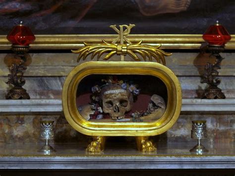 St Valentines Skull In Rome