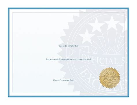 Intermediate Excel Certificate Pdf