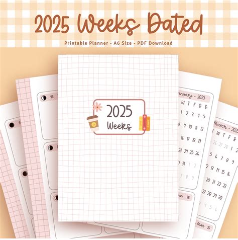 2025 Weeks Dated Hello Fall Planify Pro