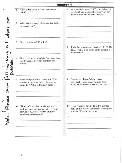 Harder Worded Problems Pdf