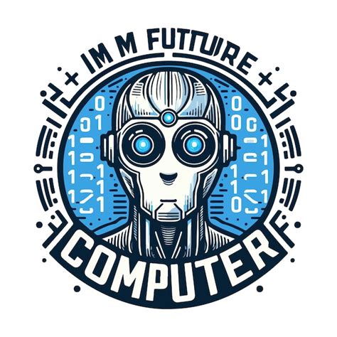 Premium Vector Robot Of Ai Binary Code Vector T Shirt Design