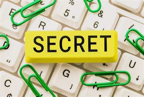 Writing Displaying Text Secret Conceptual Photo Practice Of Hiding Information From Certain