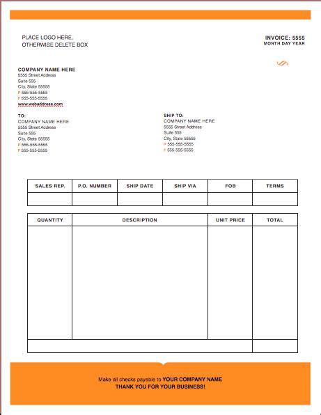 modern solid invoice template free iwork templates