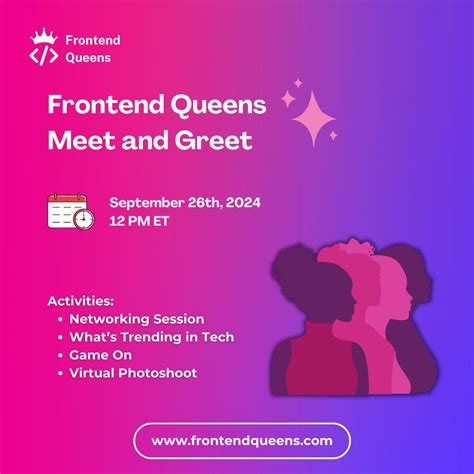 Frontend Queens On Linkedin 📣 Join Us For An Engaging Event Featuring Networking Games And