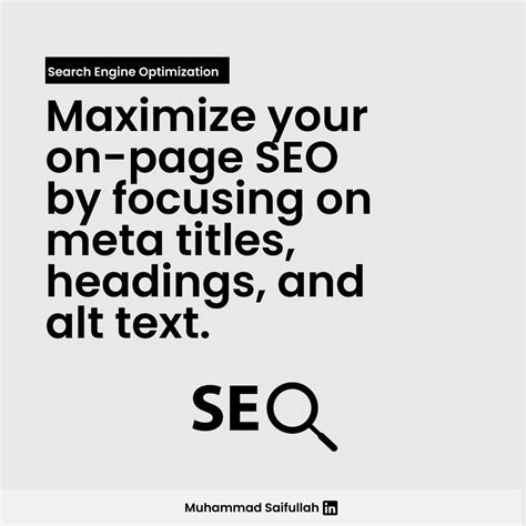Muhammad Saifullah On Linkedin Seo Onpageseo Metatags Searchengineoptimization