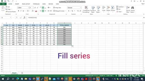 How To Apply Sum Formula Using Shortcut Keys In Excel Youtube