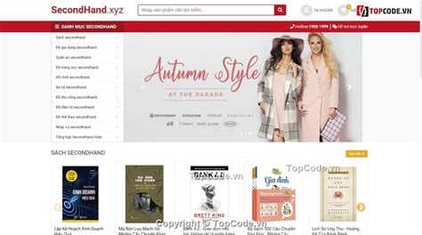 Full Code Web Bán Hàng Secondhand Giao Diện Cssjs