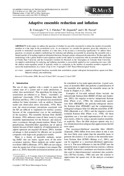 pdf adaptive ensemble adjustment methodology