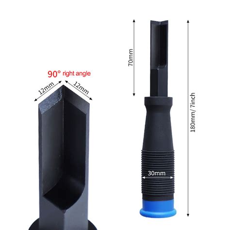 90 Right Angle Chisel Tool With Durable Plastic Handle High Carbon Steel Body For Efficient