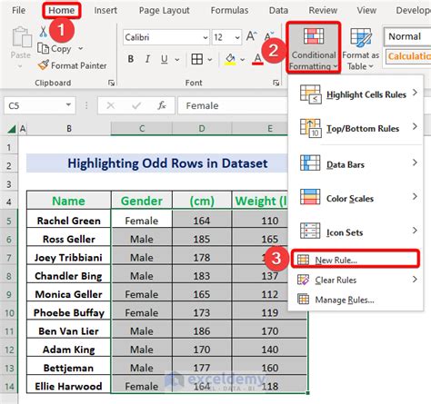 Excel Conditional Formatting For Odd And Even Numbers And Rows
