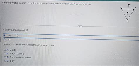 Solved Determine Whether The Graph To The Right Is
