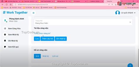 Source Code đồ án Website Quản Lý Công Việc Sử Dụng Laravel 7 Mysql