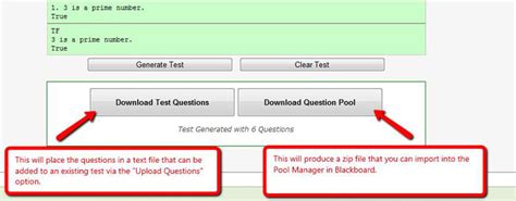 Blackboard Quiz Generator Instructions