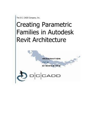 Creating Parametric Families In Autodesk Revit Architecture