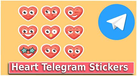 100 Heart Telegram Stickers Package List 2021