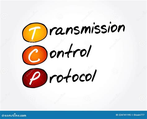 Tcp Transmission Control Protocol Acronym Technology Concept