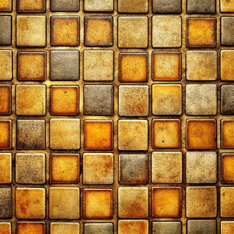 Premium Photo Square Tiles Seamless Pattern