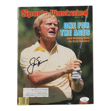 Jack Nicklaus Signed 1986 Sports Illustrated Magazine Jsa