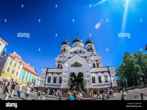 A Beautiful Shot Of The Alexander Nevsky Cathedral In Estonia Tallinn