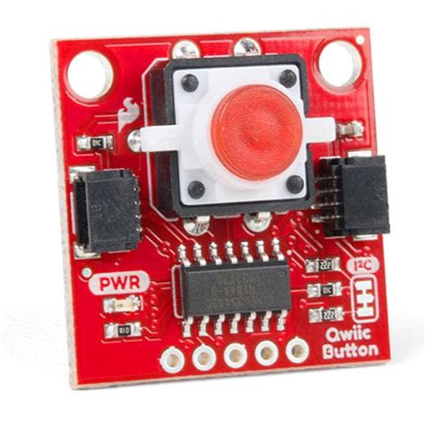 sparkfun qwiic button red led the pi hut