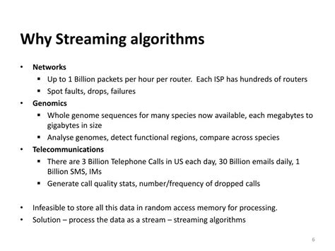 Ppt Streaming Algorithms Powerpoint Presentation Free Download Id1616434