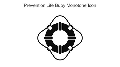 Prevention Life Buoy Monotone Icon In Powerpoint Pptx Png And Editable Eps Format Ppt Presentation