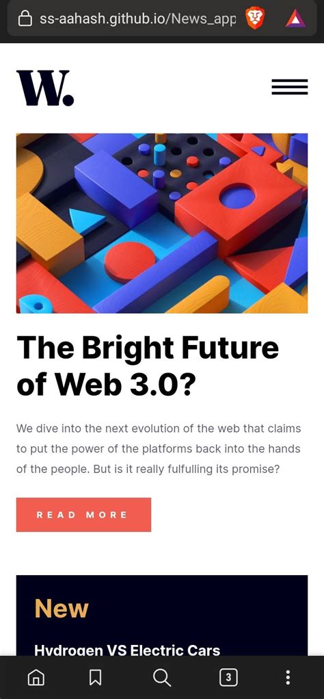 Wrote A Completely Responsive News Landing Page Using Grid And Flex