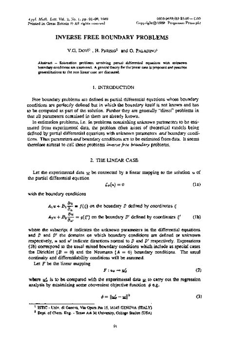 Inverse Free Boundary Problems