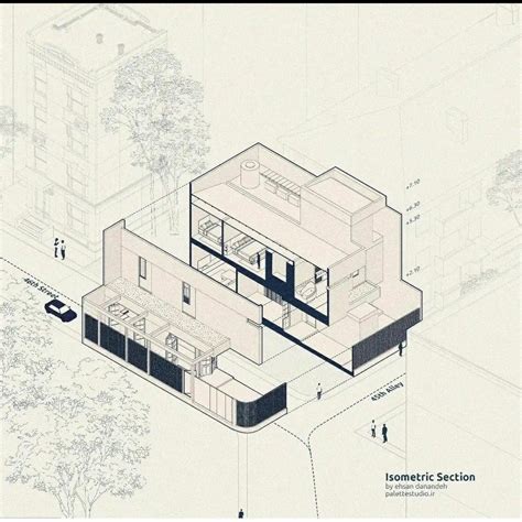 Isometric Section Diagram Architecture Architecture Presentation Architecture Collage