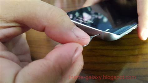 Inside Galaxy Samsung Galaxy S Edge How To Insert Or Remove A Sim Card