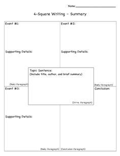 Discover Four Square Writing Method And Four Square Writing Ideas Writing Teaching Writing