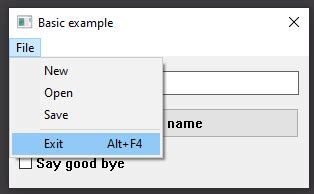 Providing Shortcut For Menu Items Issue Gabdube Native Windows Gui Github