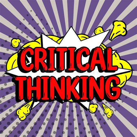 Sign Displaying Critical Thinking Business Showcase Sequence Of Stages