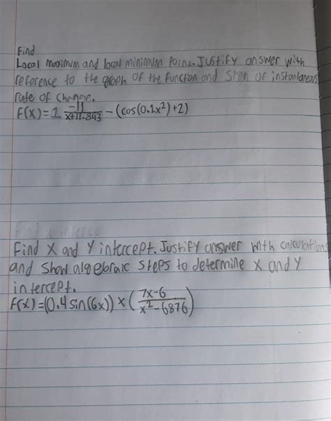Solved Find Local Maximum And Local Minimum Poins Justify Chegg Com
