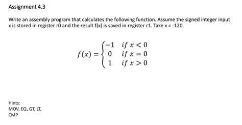 Assignment Write An Assembly Program That Chegg