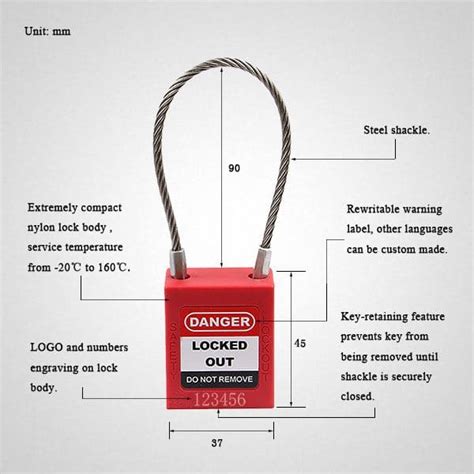 Steel Cable Shackle Safety Padloc Jashsupplies Nigeria