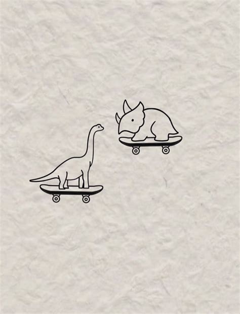 Tattoo Handtattoo Tattoos Cute Dino Tattoo Matching Simple