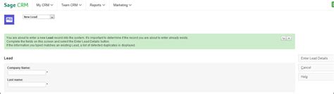 Lead De Duplication Nice To Have Feature In Sage Crm 73 Sage Crm Tips Tricks And Components