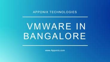 PPT VMware PowerPoint Presentation Free To Download Id D MWYyY