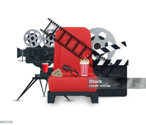 Latar Belakang Bioskop Objek Industri Film Ilustrasi Stok Unduh Gambar Sekarang Bioskop