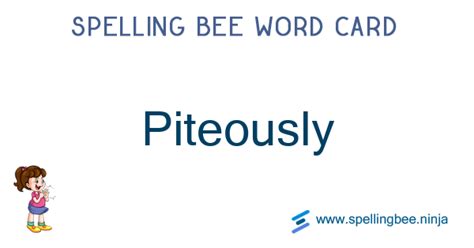 Spelling Words Containingpiteously