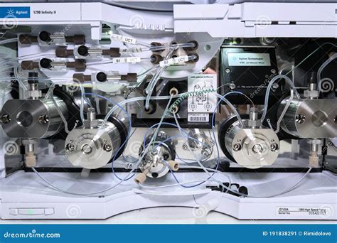 Binary Pump In HPLC System High Performance Liquid Chromatography At
