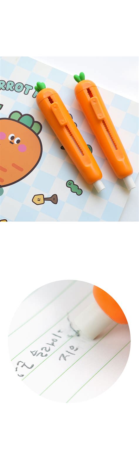 해피메이트 [[핑크풋] 2000 당근슬라이드지우개]