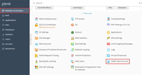 How To Connect A Microsoft Access Databasemdb In Windows Plesk