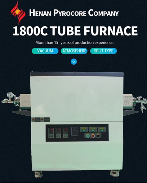 1800c High Temperature Double Zone Tube Furnace For Graphene Growth