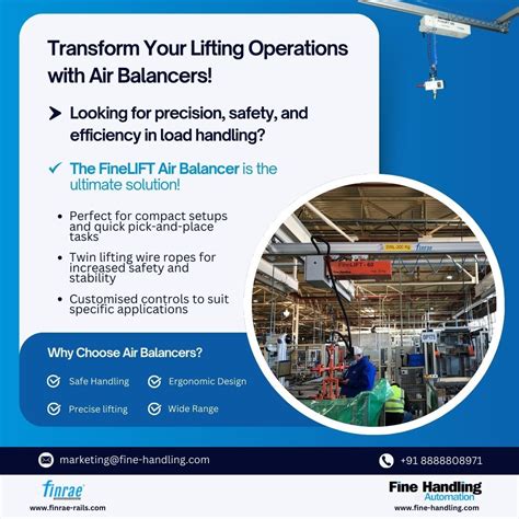 Fine Handling And Automation Pvt Ltd On Linkedin Safehandling Ergonomicsolutions Airbalancer